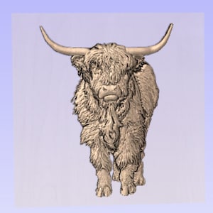 3D Highland Cow Stl, Highland Cow Model, 3d Cow Stl, Digital 3d ...