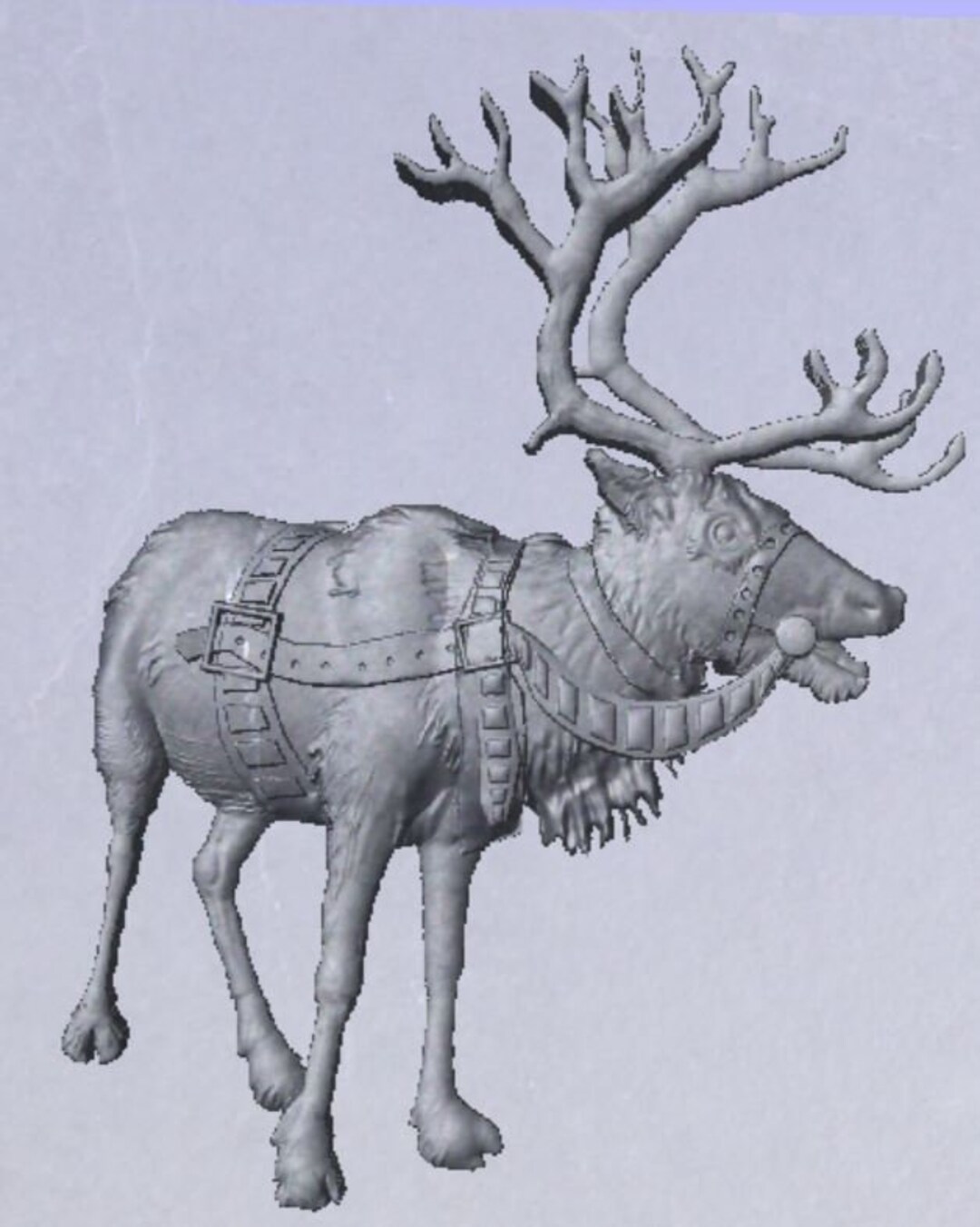 Santa's Reindeer Stl, Christmas Stl, Rudolf the Reindeer Digital File ...