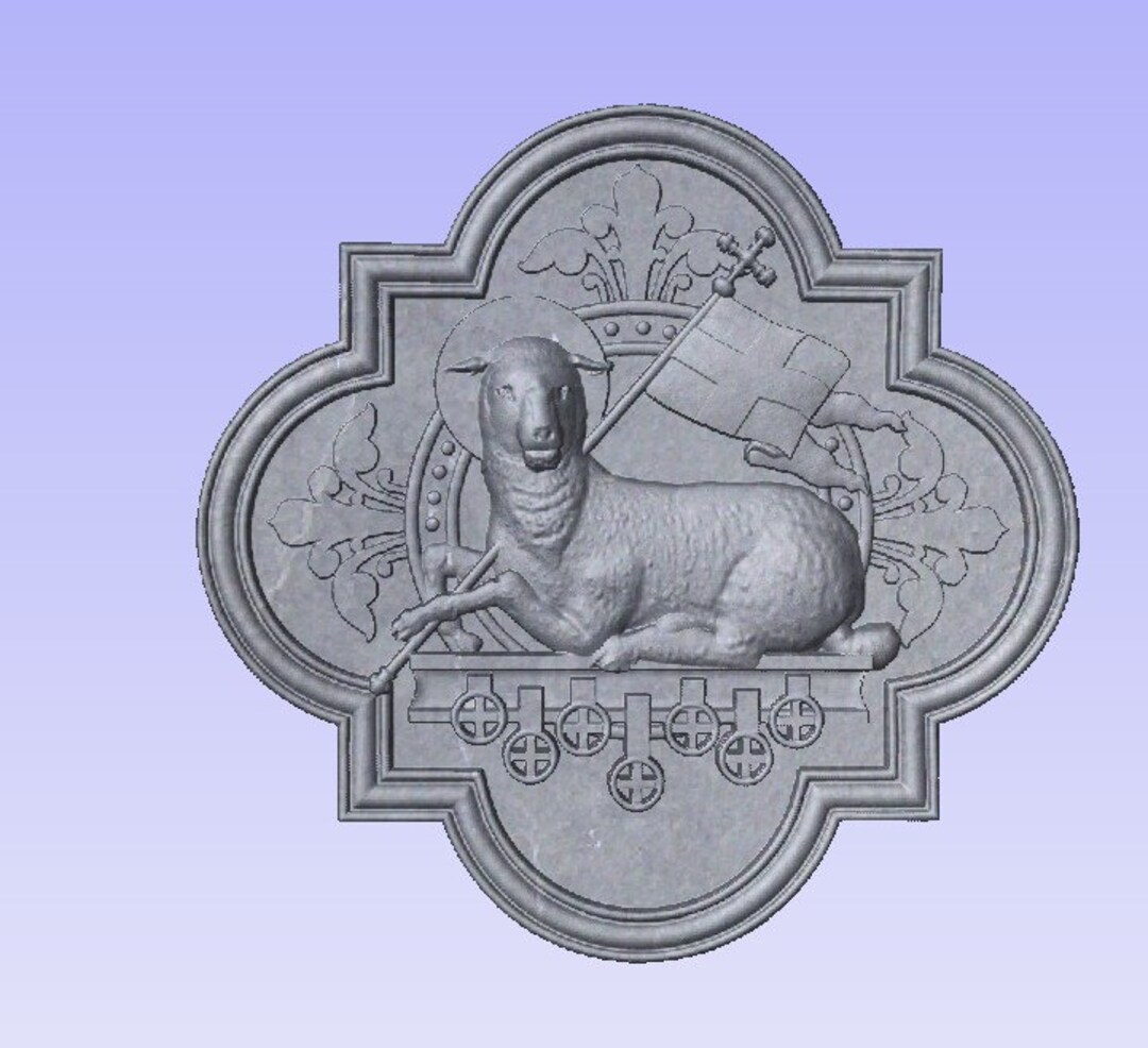 Orthodox Lamb Icon Stl - Etsy