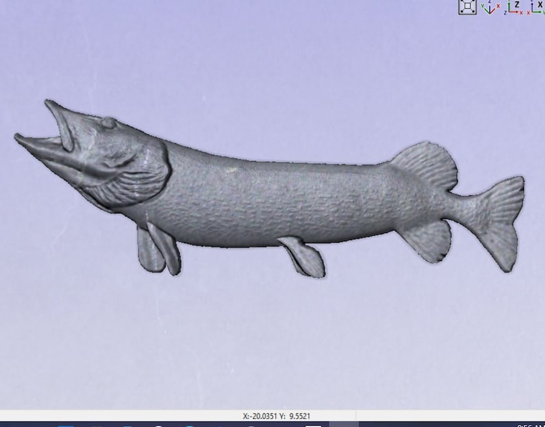 Northern Pike STL Model, 3D Two-sided Digital File - Etsy