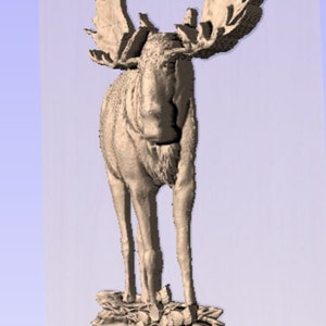 Bull Moose STL, Moose Stl, Moose for Cnc, 3 D Moose File, Alaskan Moose ...