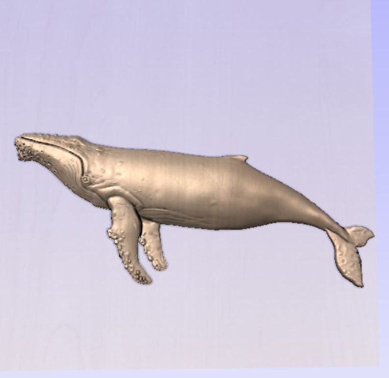 Humpback Whale STL Digital File for CNC, Whale Wall Art - Etsy