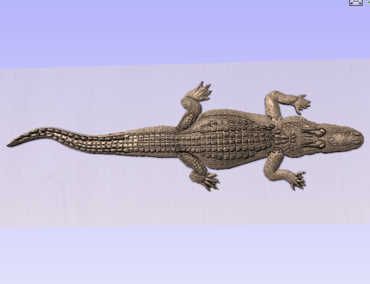 Floating Alligator STL Model for Epoxy Table - Etsy