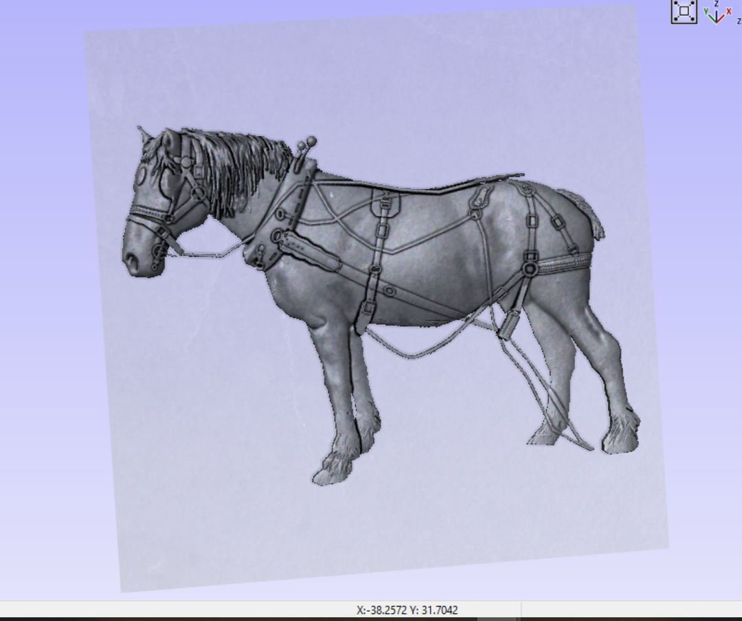 Percheron Draft Horse STL, Horse Digital File - Etsy