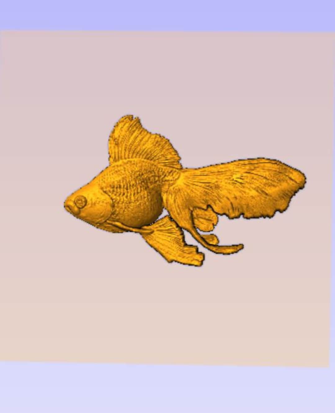 Gold Fish Stl, 3d Gold Fish, Fish Stl, Fan Tail Gold Fish Art, Tropical ...