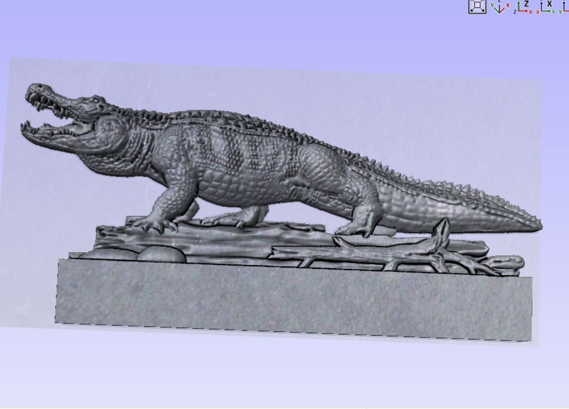 Alligator STL File, CNC Gator (digital File) - Etsy
