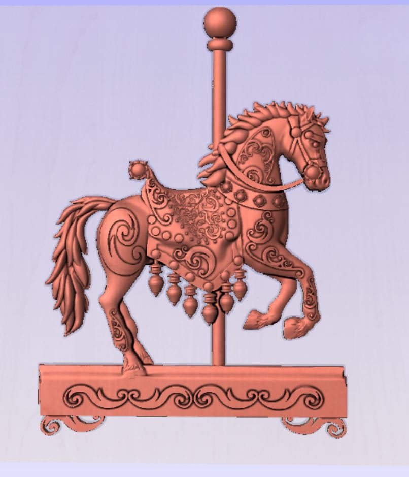 Carousel Horse 3D STL Model - Etsy