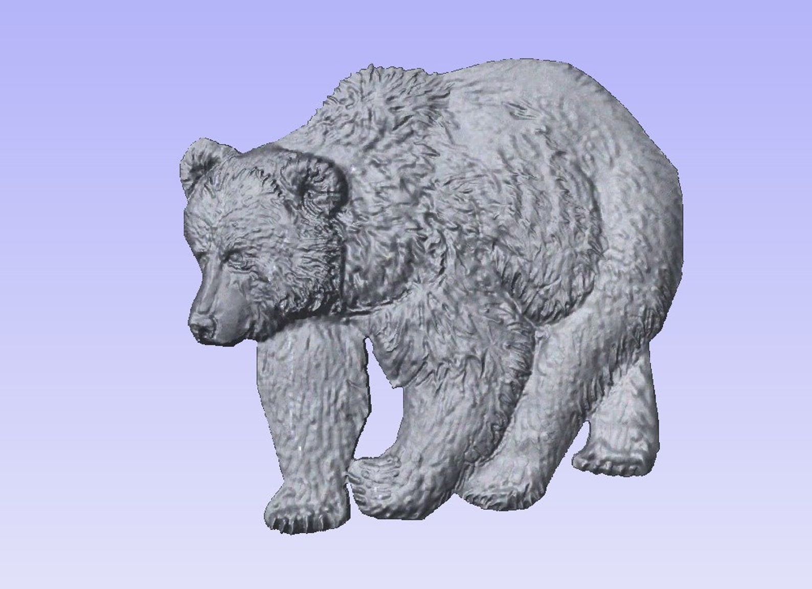 Grizzly Bear 3D STL File for CNC Routing - Etsy