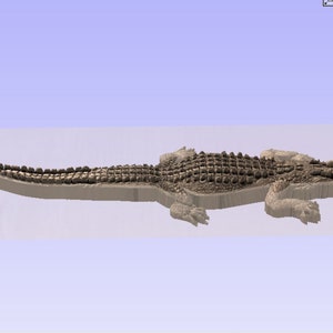 Floating Alligator Charcuterie Board 3D STL Model for Epoxy Table - Etsy
