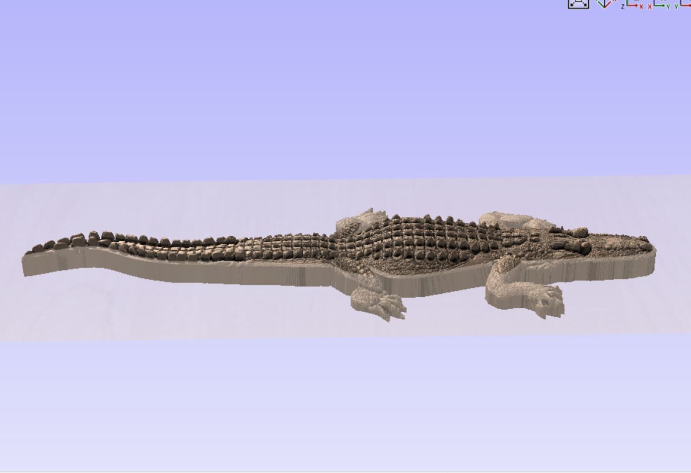 Floating Alligator STL Model for Epoxy Table - Etsy