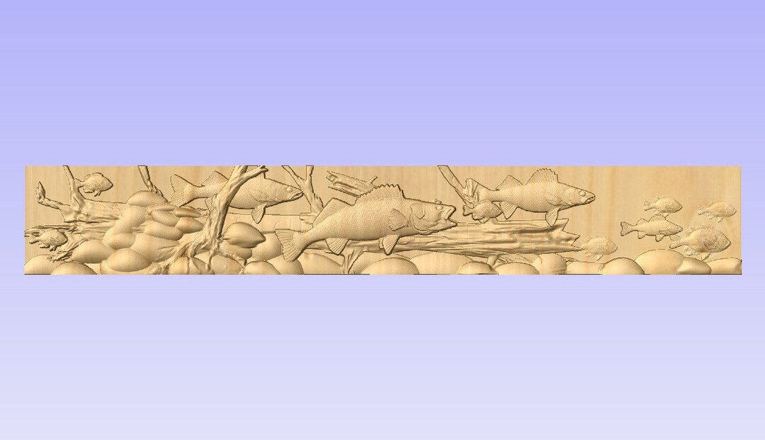 Walleye Stl, Walleye Mantel CNC Model, Mantel Stl, Walleye Fishing ...