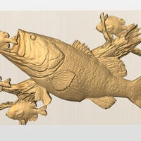 Walleye STL File, CNC Carving Model (digital Download) - Etsy