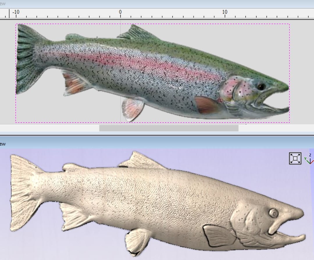 Rainbow Trout CNC Model, Trout Stl, Digital Trout - Etsy