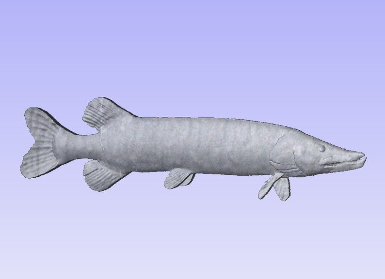 Muskie 3D STL Digital File for CNC Carving - Etsy