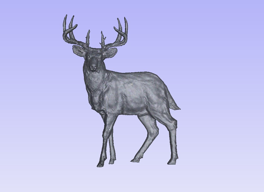 Whitetail Buck 3D Model, Deer STL File for CNC - Etsy