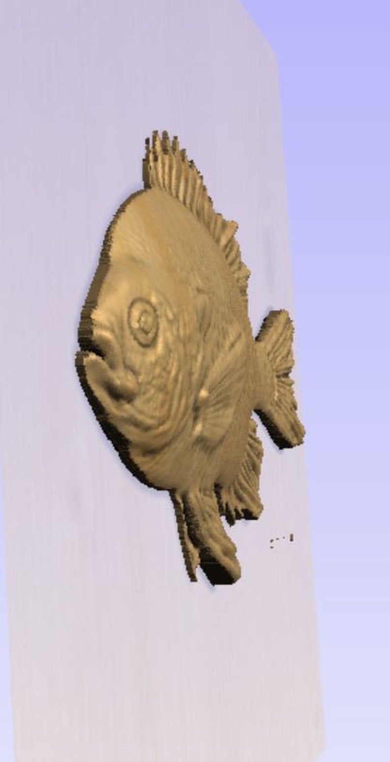 Bluegill Fish 3D STL Model for CNC (digital File) - Etsy