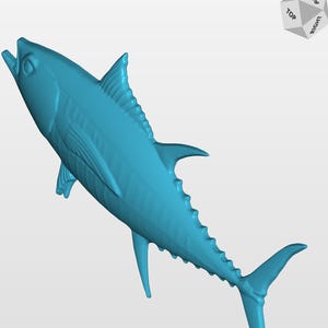Yellowfin Tuna 3D Model STL File for CNC Carving - Etsy
