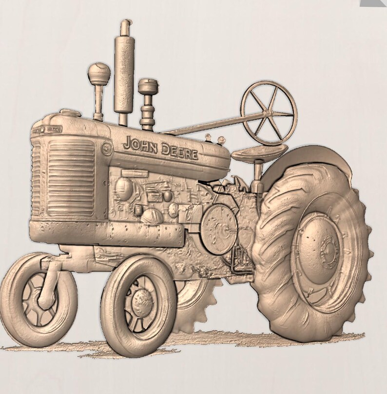 Antique Tractor STL File, 3D CNC Carving - Etsy