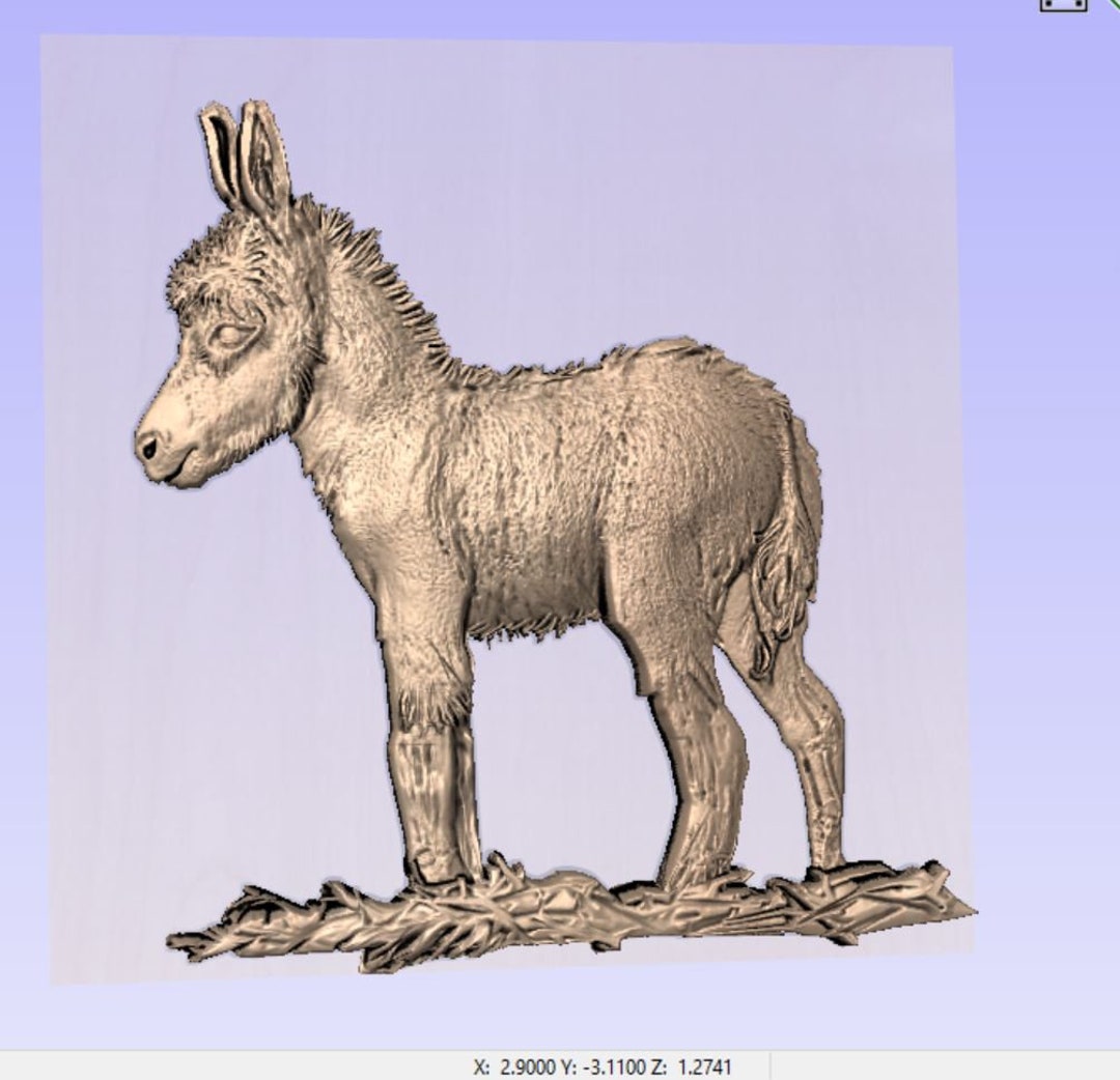 3D Baby Donkey Stl, Donkey Foal Model, 3d Donkey Stl, Digital 3d Donkey ...