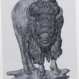 Bison 3d Stl File, Buffalo, Bison for Cnc - Etsy