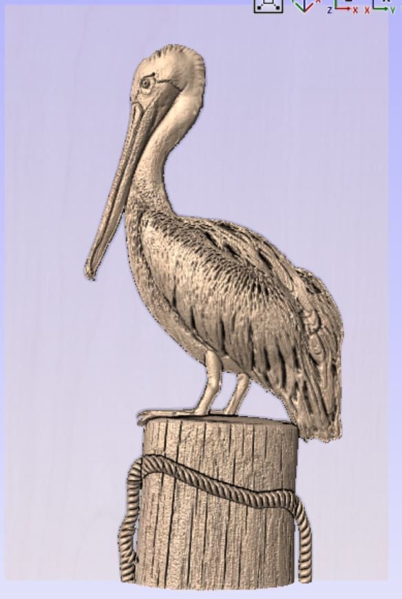 Pelican on Dock Piling 3D STL Model (digital Download) - Etsy
