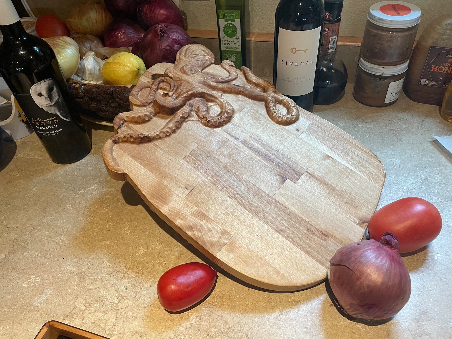 Octopus Charcuterie Board STL, 3D Digital CNC Model - Etsy