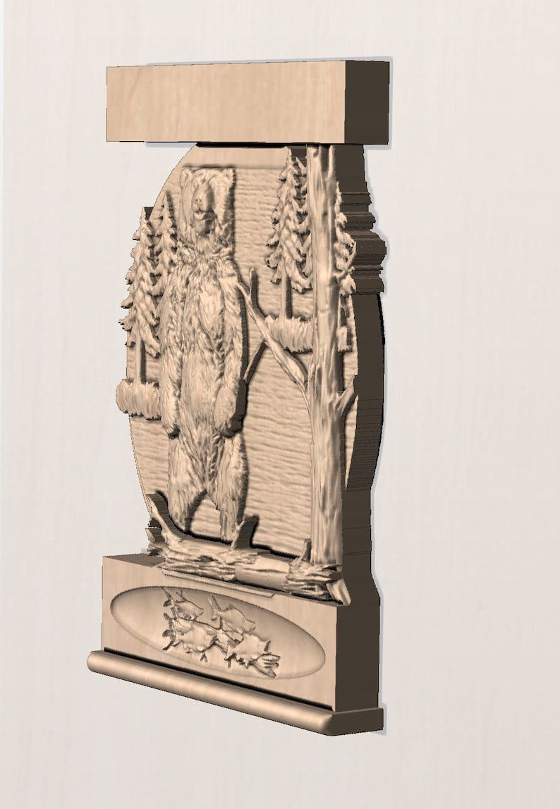 Bear Table 3D CNC, Grizzly Alaskan Design (STL Files) - Etsy Canada