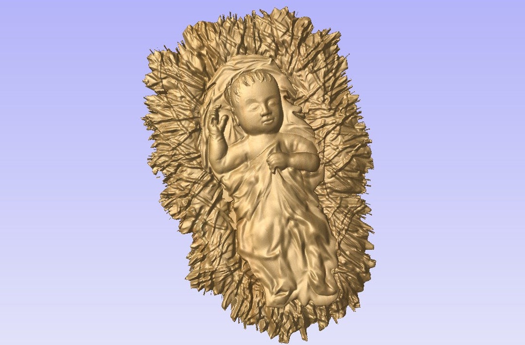 Baby Jesus Stl, This is a 3d STL File Suitable for Use in a CNC Machine ...