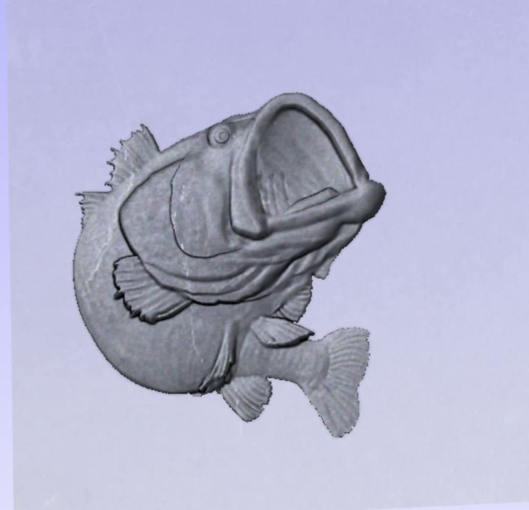 Bass Stl, Digital Bass, Largemouth Bass Stl - Etsy