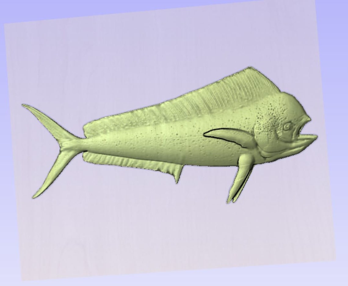 Mahi Mahi 3D Model, Dolphin Fish STL File - Etsy