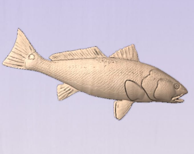 3D STL File for CNC - Red Fish - Etsy Canada