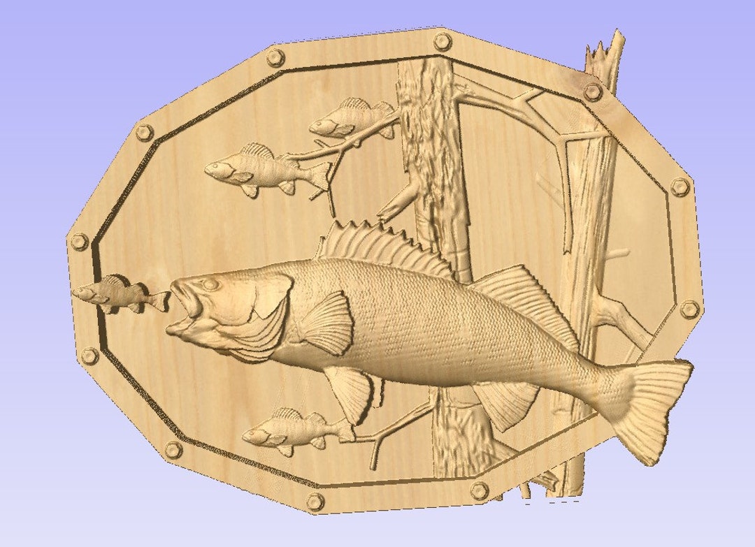 Walleye Stl, Walleye Digital Model, Digital Walleye, Stl Walleye ...
