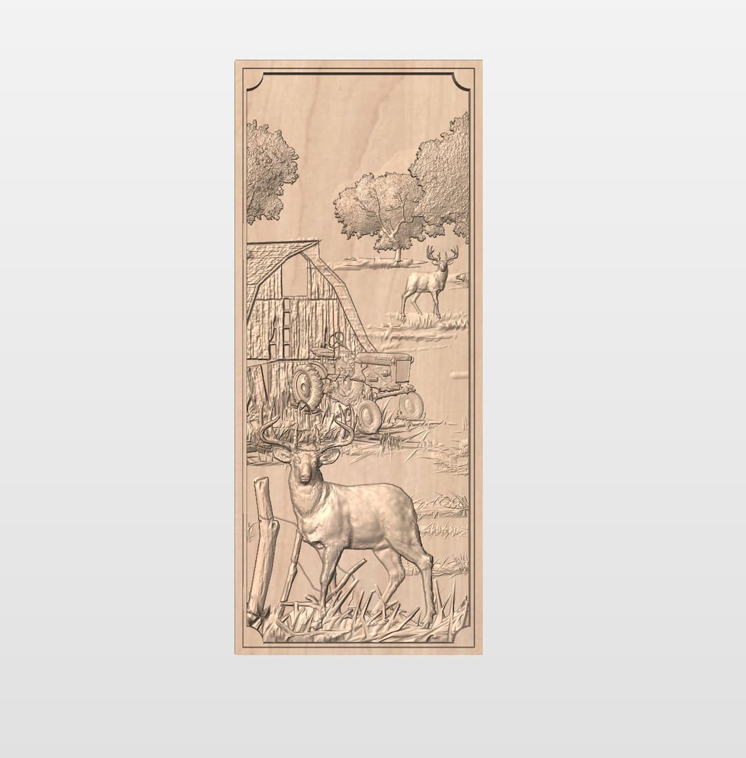 Whitetail Buck Table Design Stl, Deer Table Top Stl, Cnc Deer, Cnc Deer ...