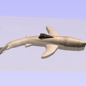 Shark Swimming STL Digital File - Etsy