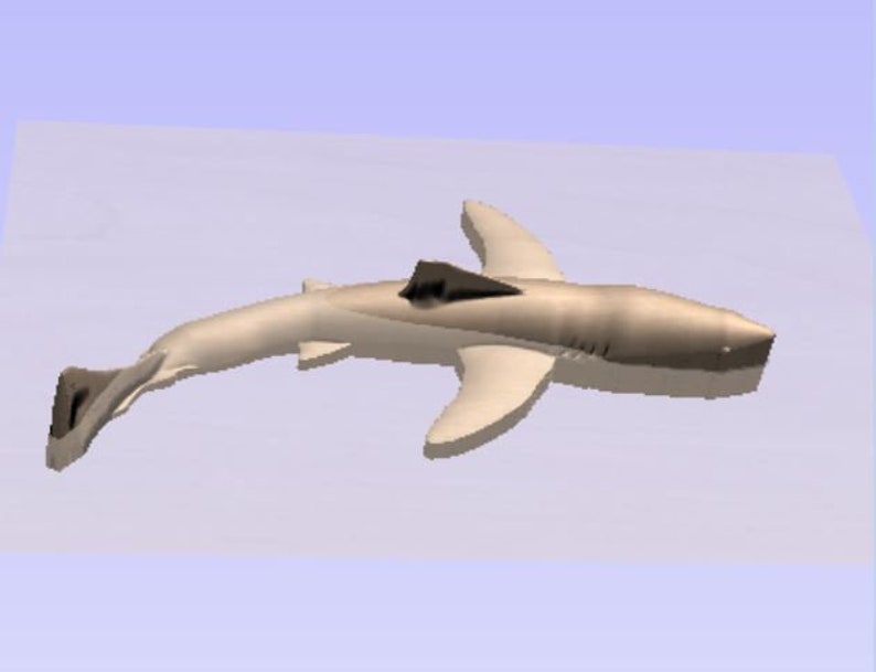 Shark Swimming STL Digital File - Etsy Canada