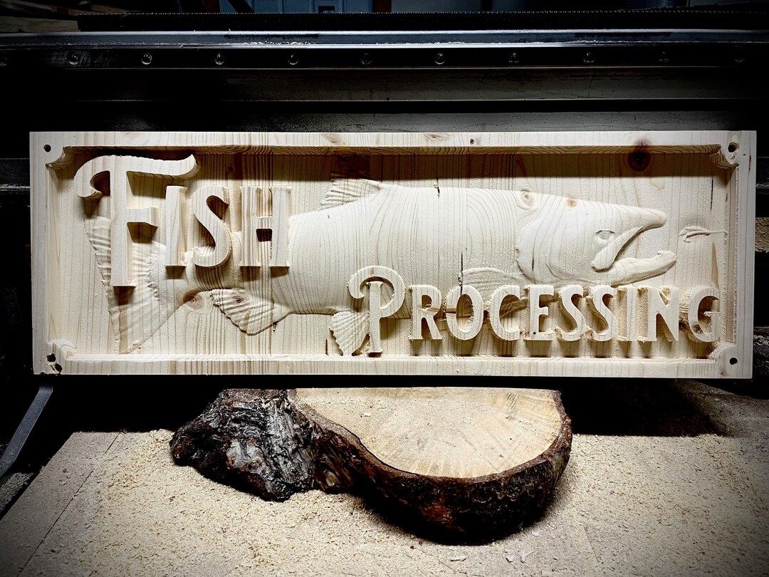 Salmon Fish Camp Stl, Fish Stl, Sign Stl, Camp Sign Models - Etsy