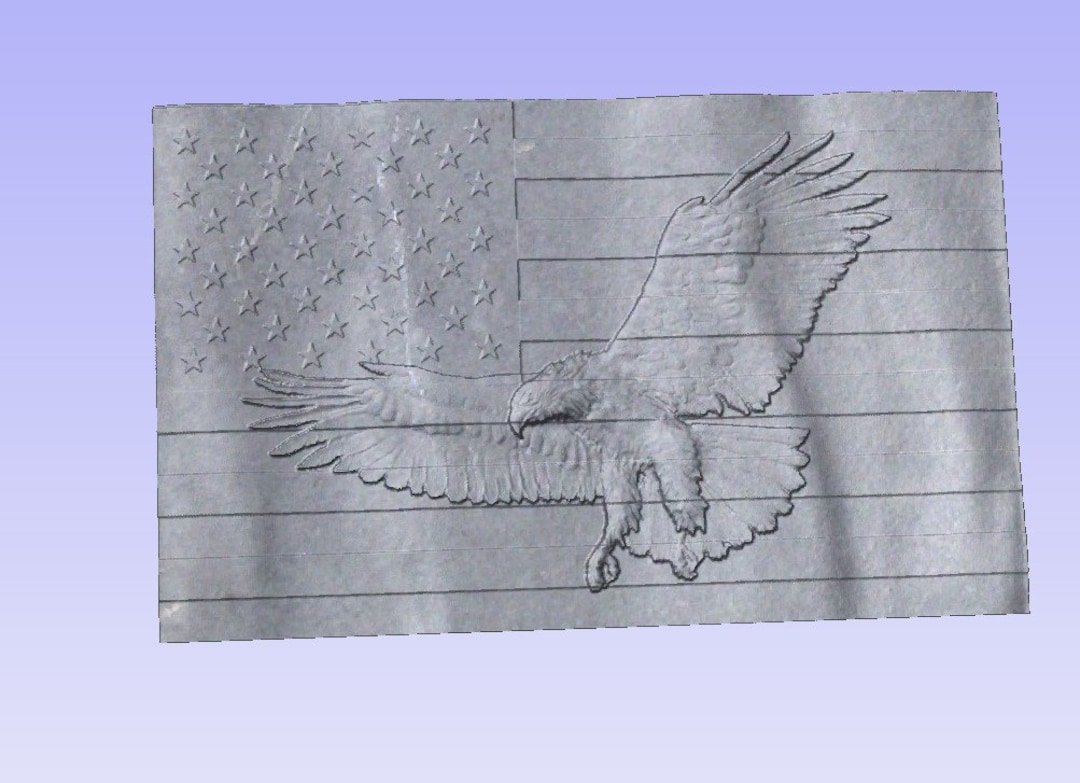 Eagle and Flag Stl, Eagle Stl, Flag Stl, Eagle and Flag Model - Etsy