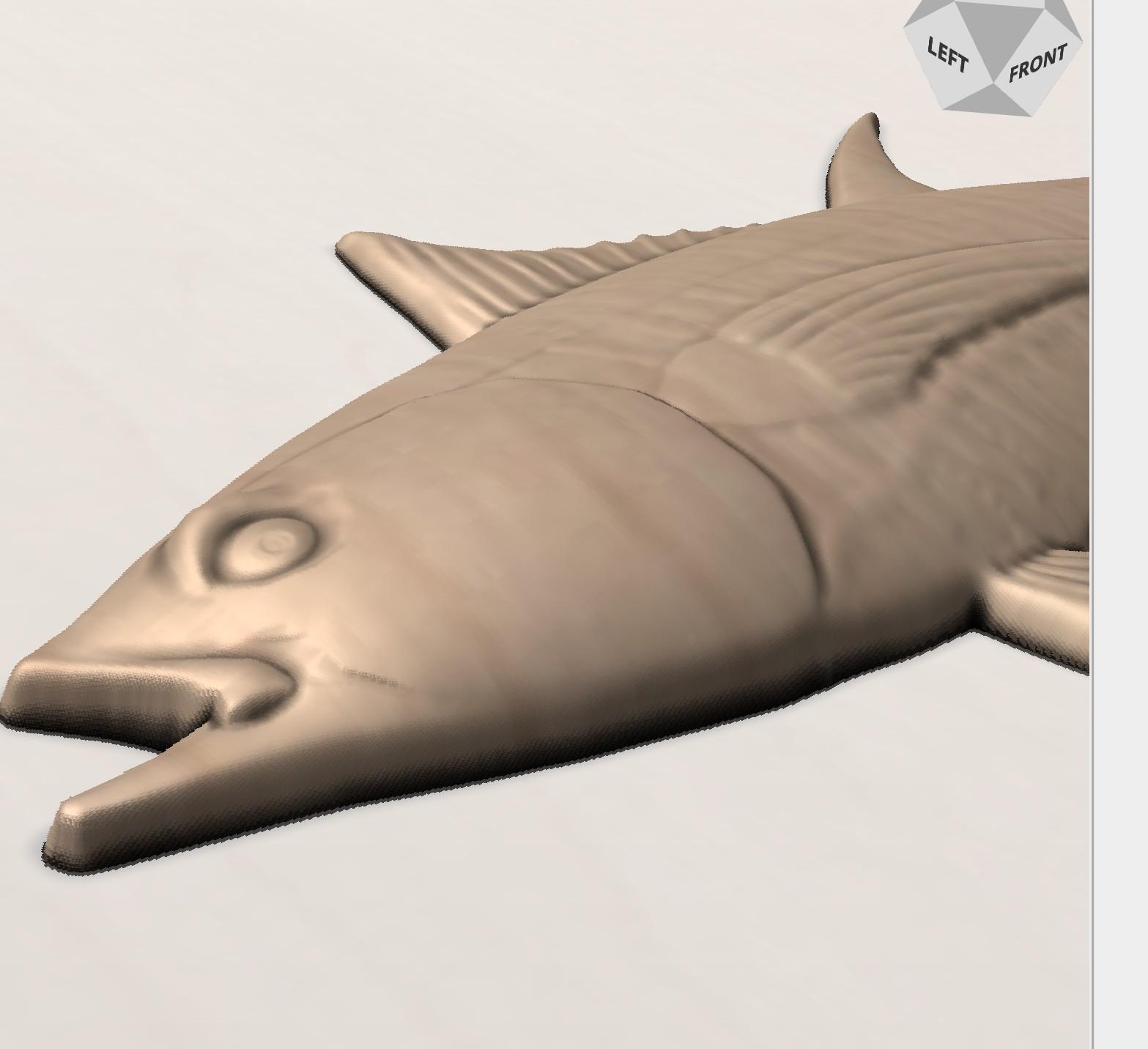 Yellowfin Tuna 3D Model STL File for CNC Carving - Etsy