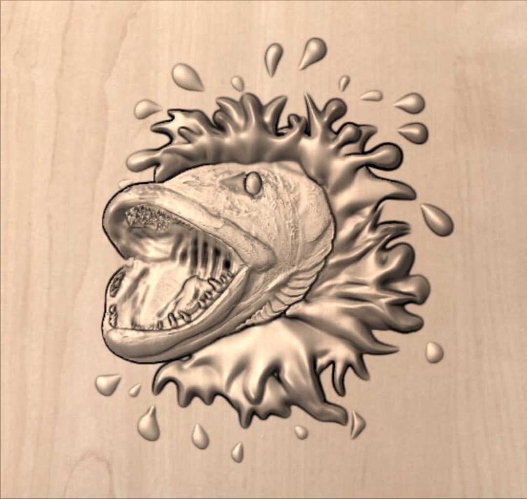 Muskie 3D STL, Muskie Digital File for Your CNC, Muskie Art, Muskie Cnc ...