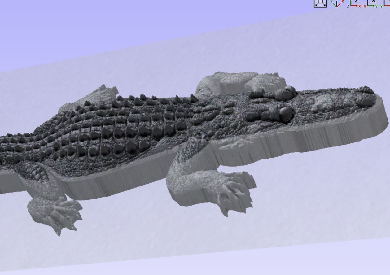 Floating Alligator STL Model for Epoxy Table - Etsy