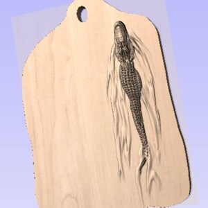 Alligator Charcuterie Board STL, Alligator Cheese Board, Alligator ...