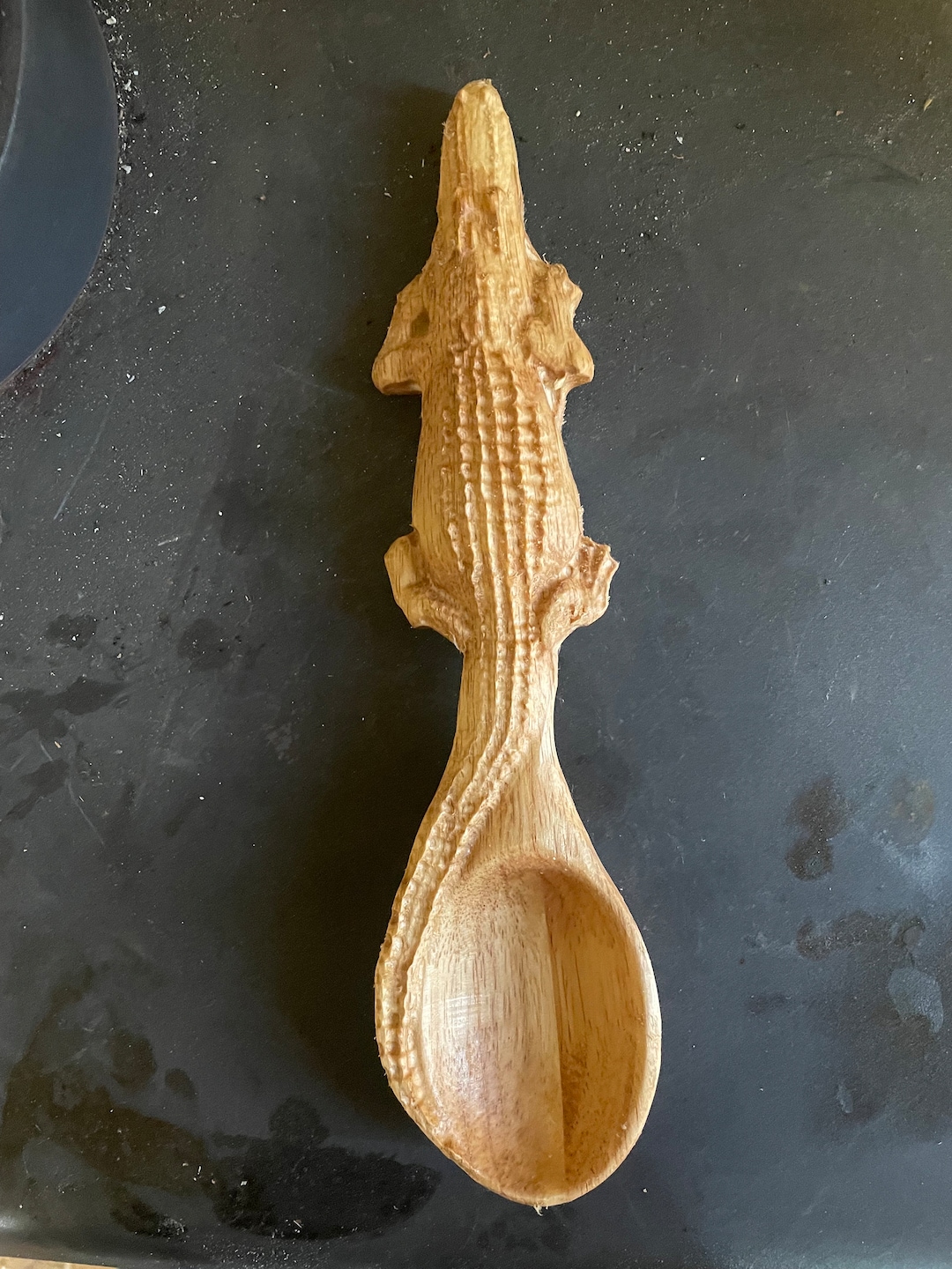 Alligator Spoon, Carved Alligator Spoon, Florida Gator Gift, Carved ...