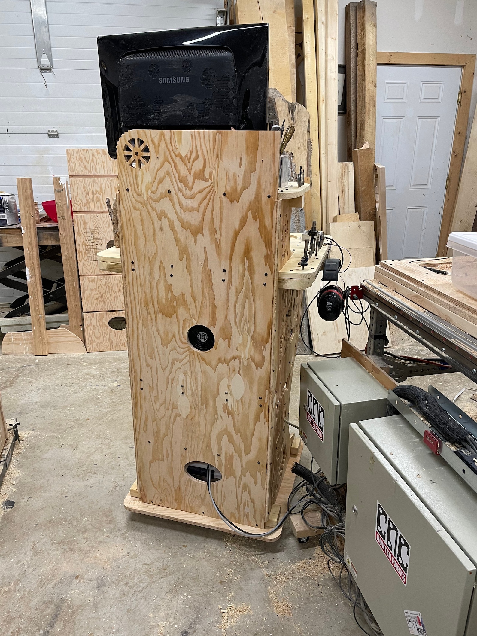 CNC Rolling Workstation for Desk Top PC - Etsy