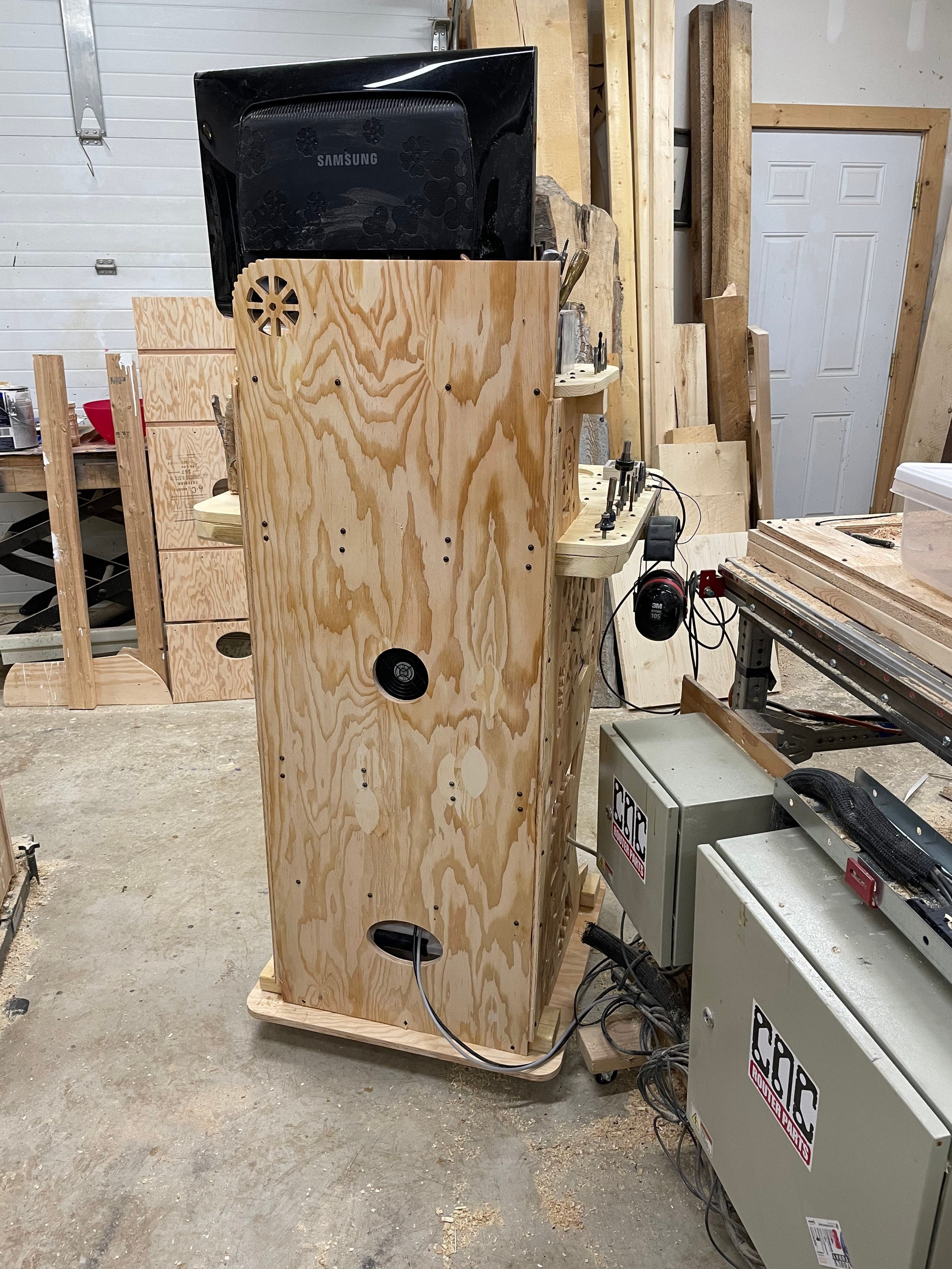 CNC Rolling Workstation for Desk Top PC - Etsy