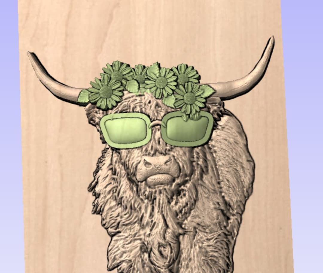 3D Highland Cow Stl, Highland Cow Model, 3d Cow Stl, Digital 3d ...