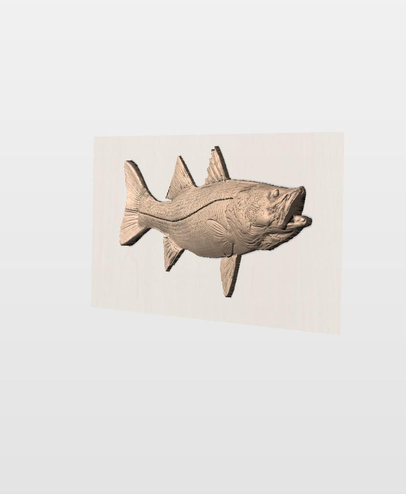 Snook STL File, Sea Bass, 90 Cm Version 3d Model for Cnc - Etsy