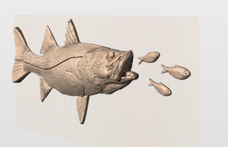 Snook STL File, Sea Bass, 90 Cm Version 3d Model for Cnc - Etsy
