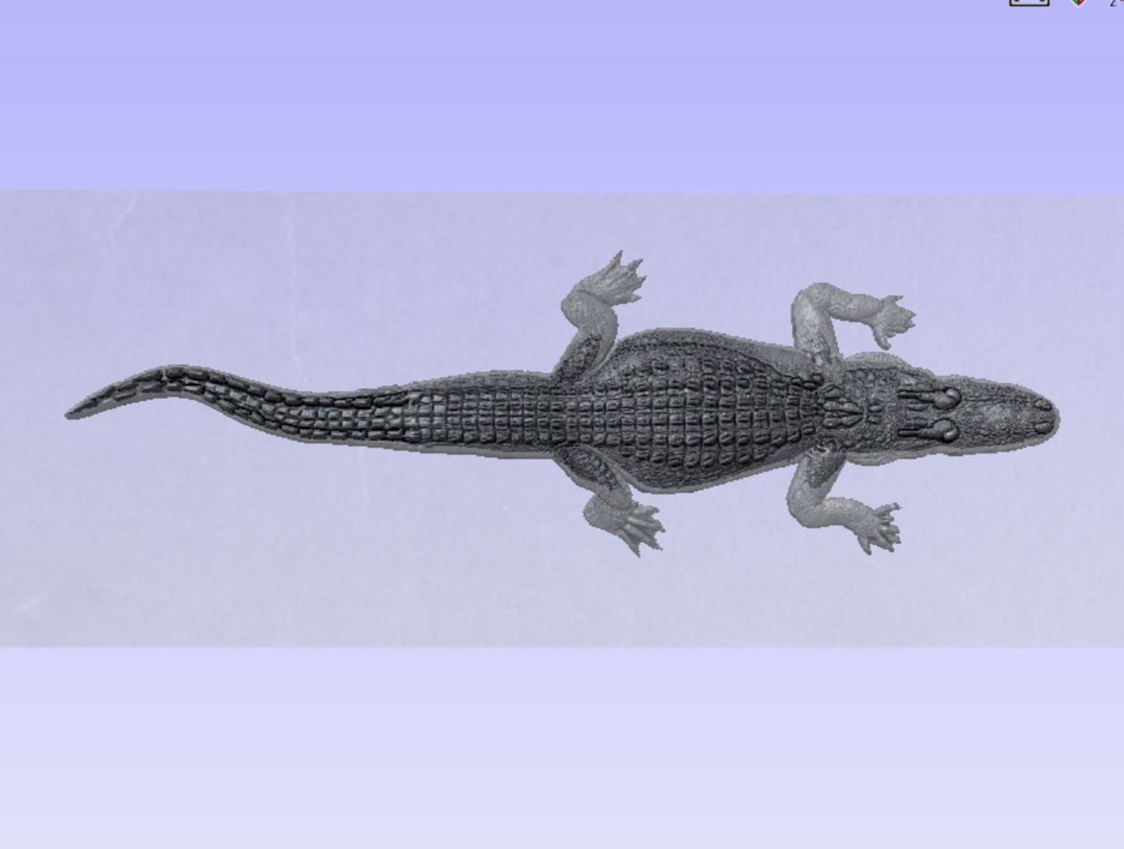 Floating Alligator Charcuterie Board 3D STL Model for Epoxy Table - Etsy