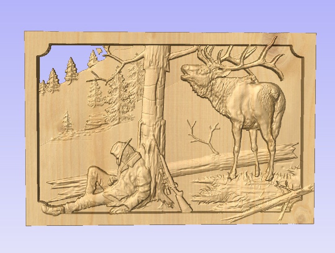 Bull Elk Stl, Hunter Stl, Elk Hunter Stl, Elk Hunter Stl - Etsy