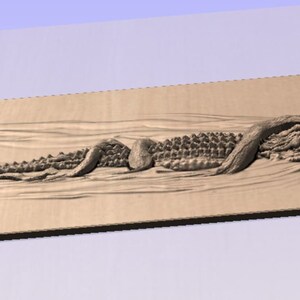 Alligator Stl, Alligator and Python Digital STL Model for CNC - Etsy